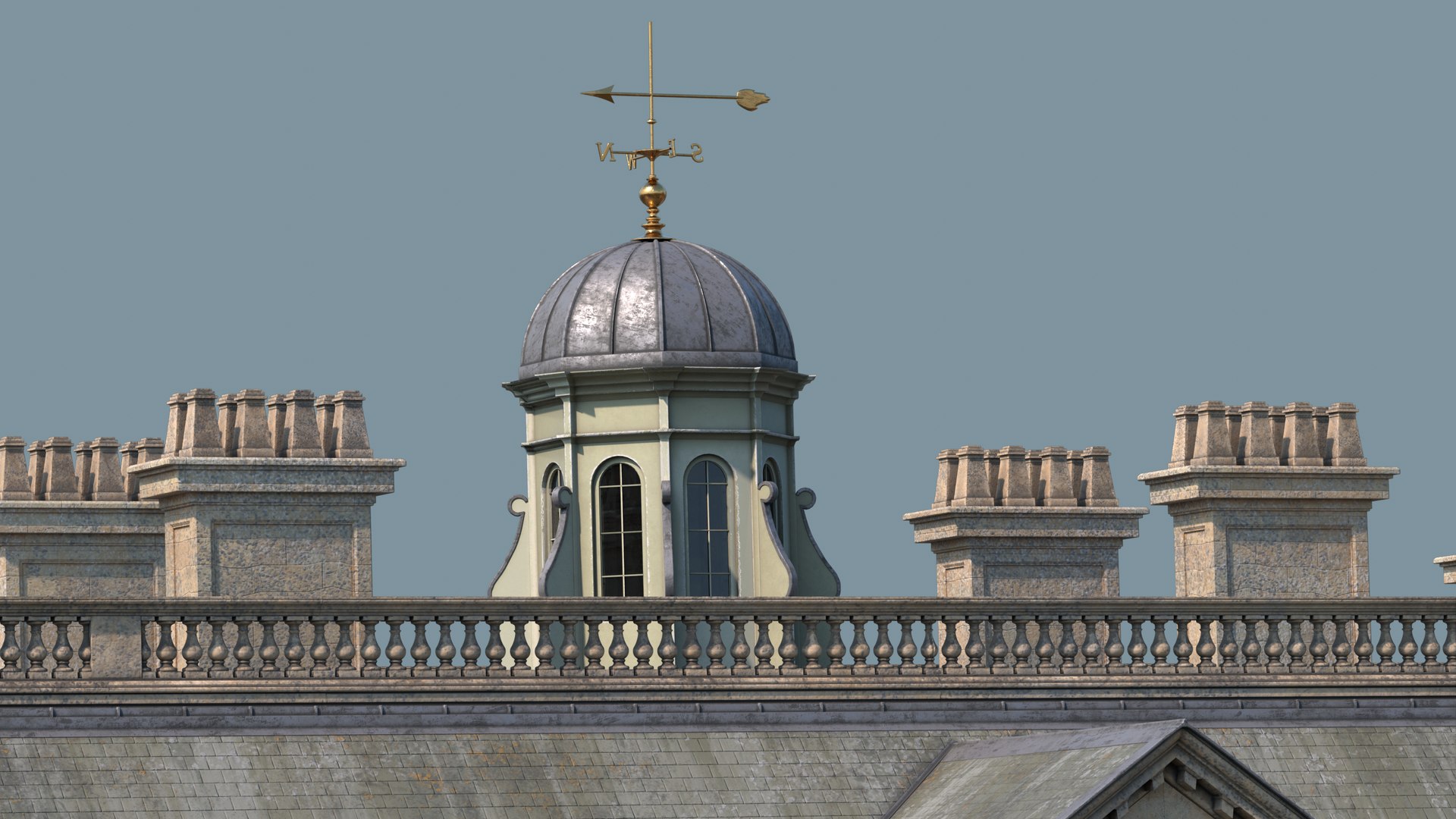 Carolean Mansion House PBR 3D Model - TurboSquid 2376947