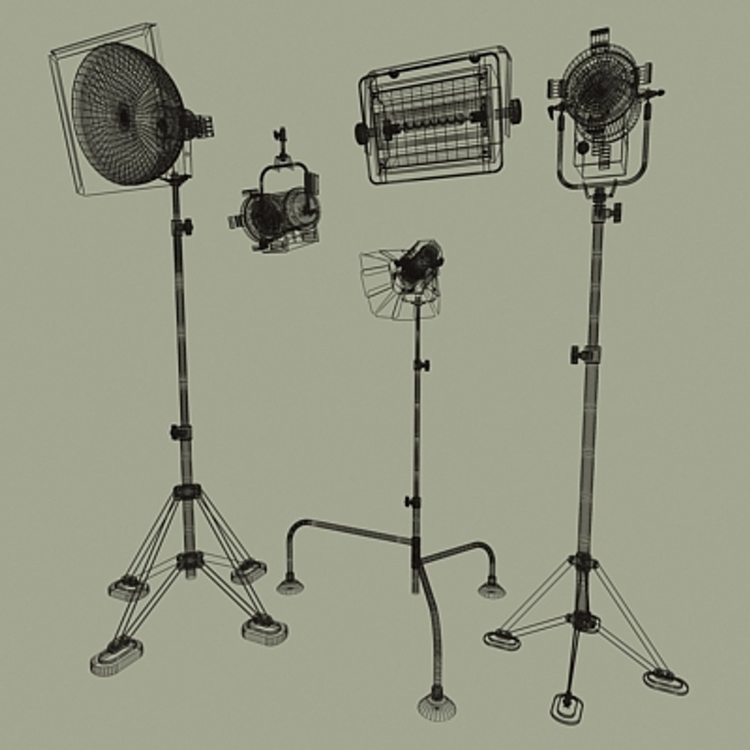 Lighting Backstage 3d Model