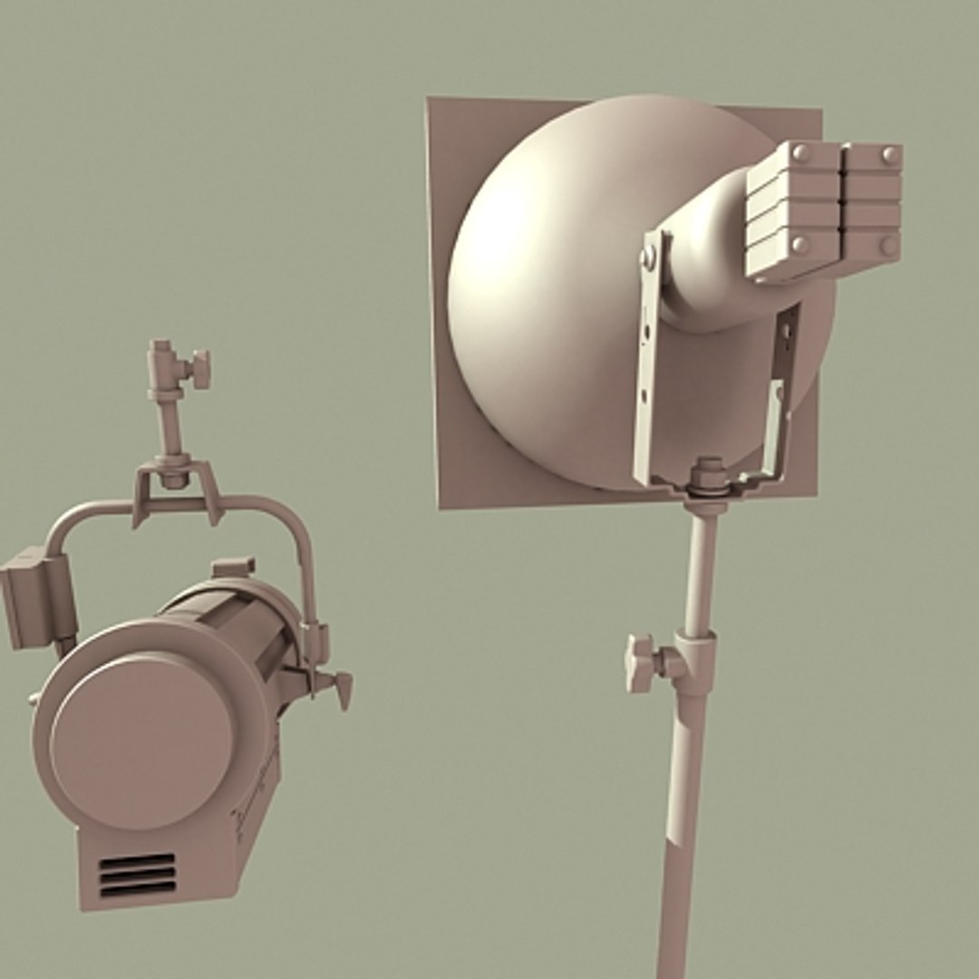 Lighting Backstage 3d Model