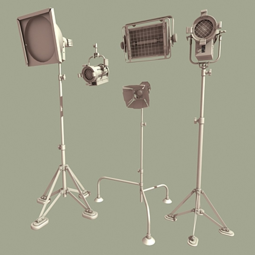 Lighting Backstage 3d Model