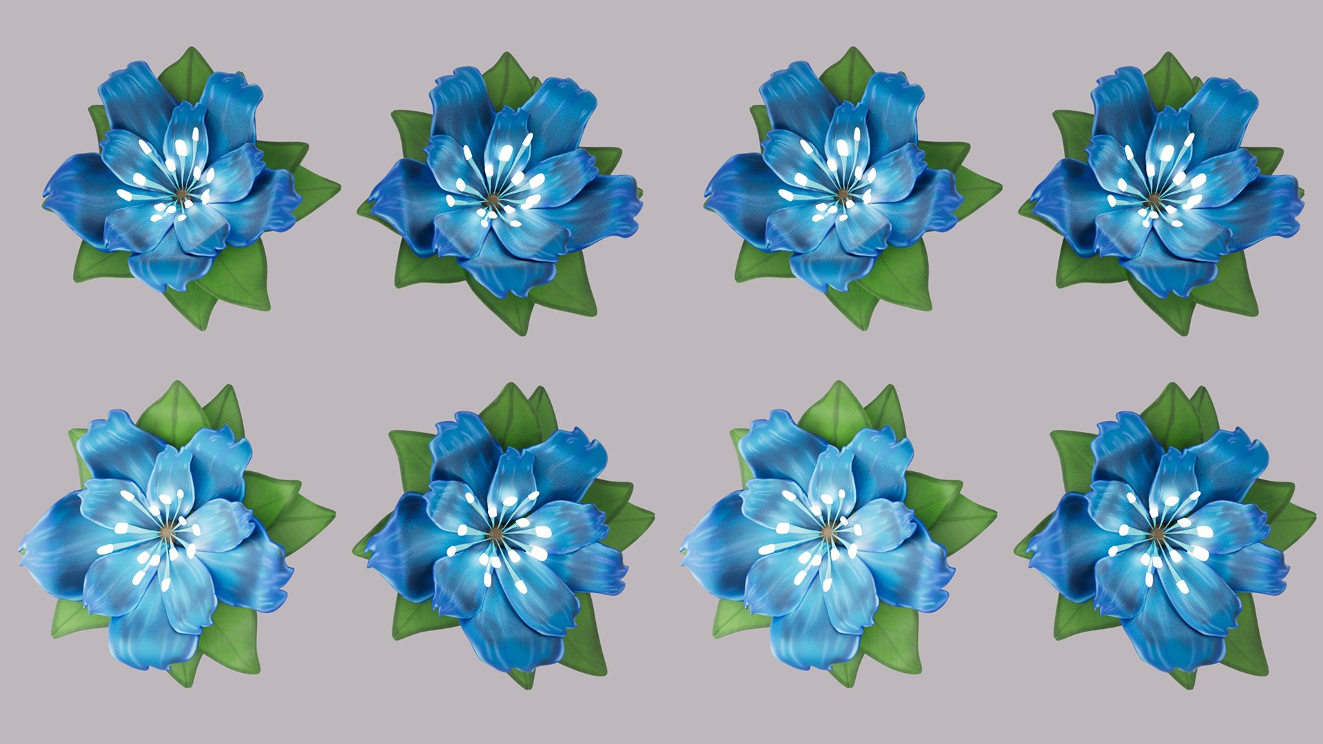 Flower Game Asset 3D Model - TurboSquid 2225822