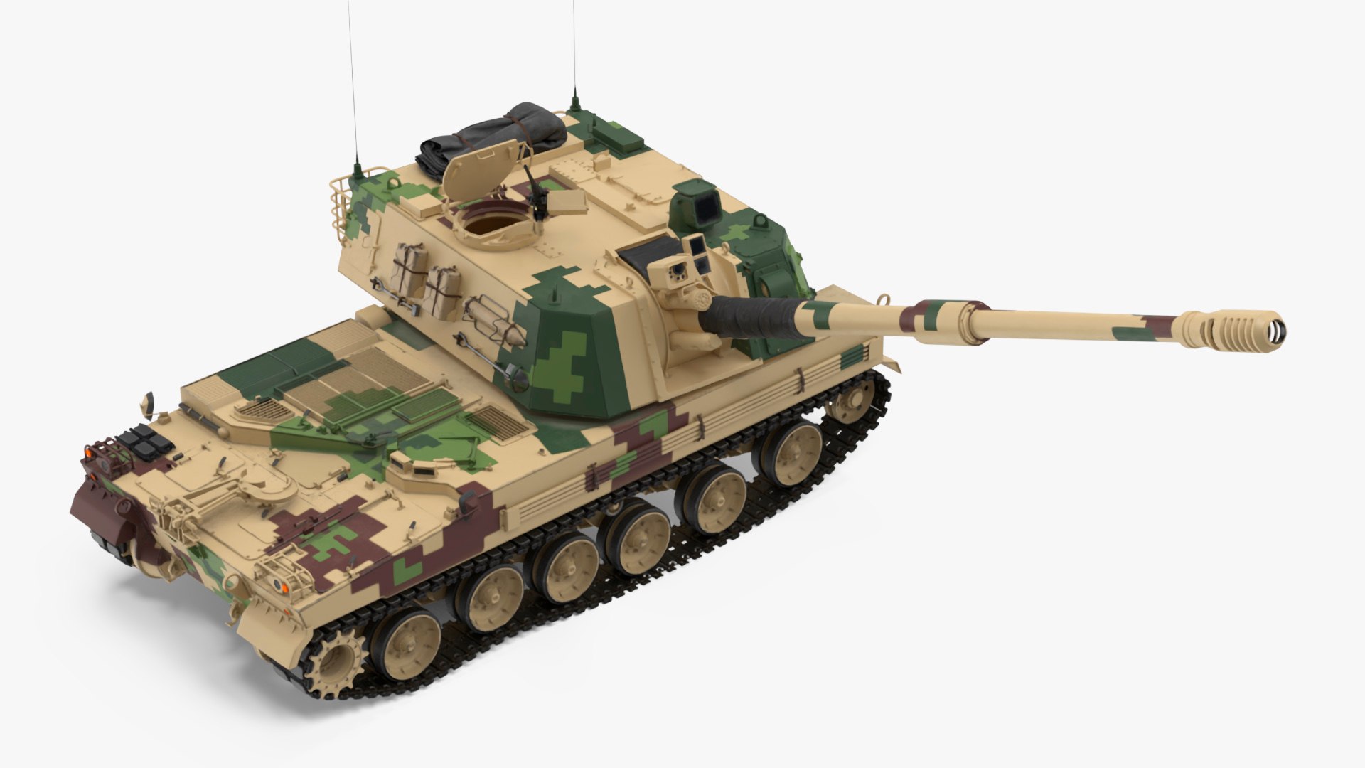 South Korean Howitzer K9 Thunder Model - TurboSquid 2217150