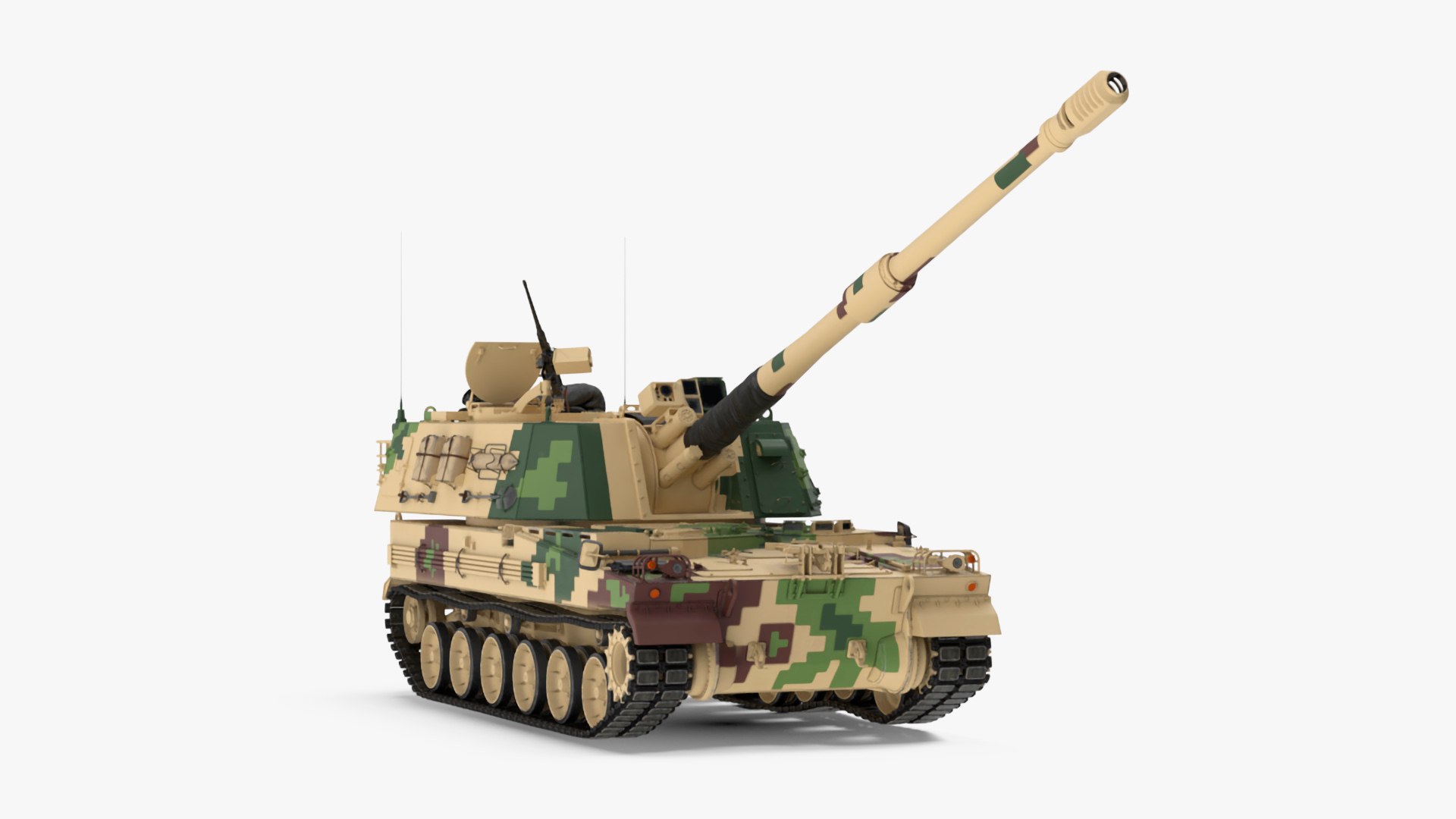 South Korean Howitzer K9 Thunder Model - TurboSquid 2217150