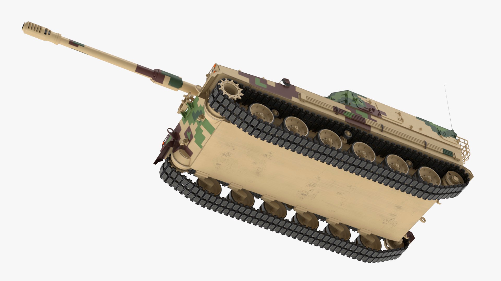 South Korean Howitzer K9 Thunder Model - TurboSquid 2217150