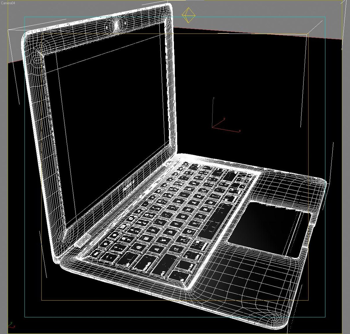 notebook apple macbook air 3d model