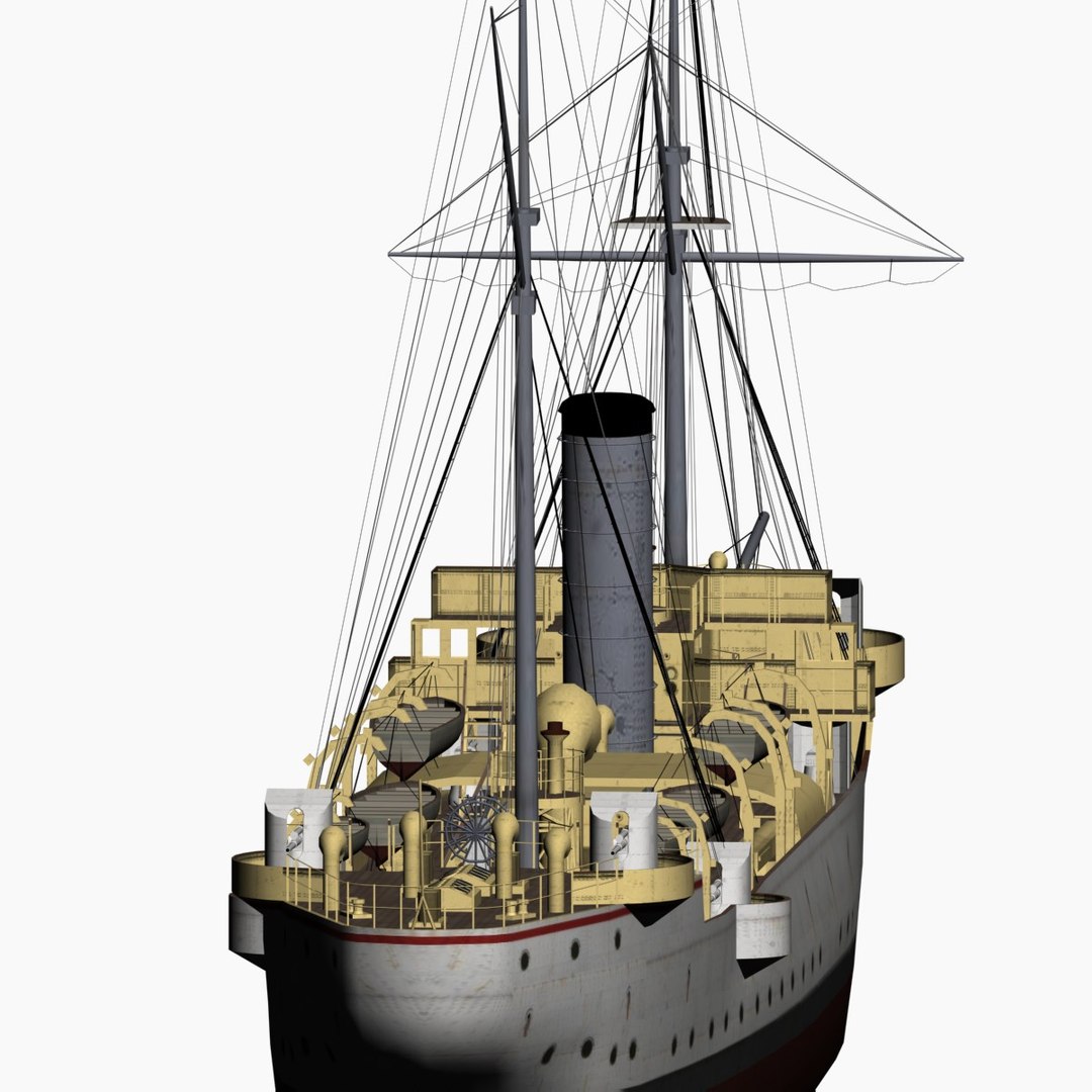3d Model Geier Cruiser Uss Schurz