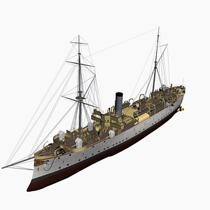 light cruiser emden ww2 german 3d max