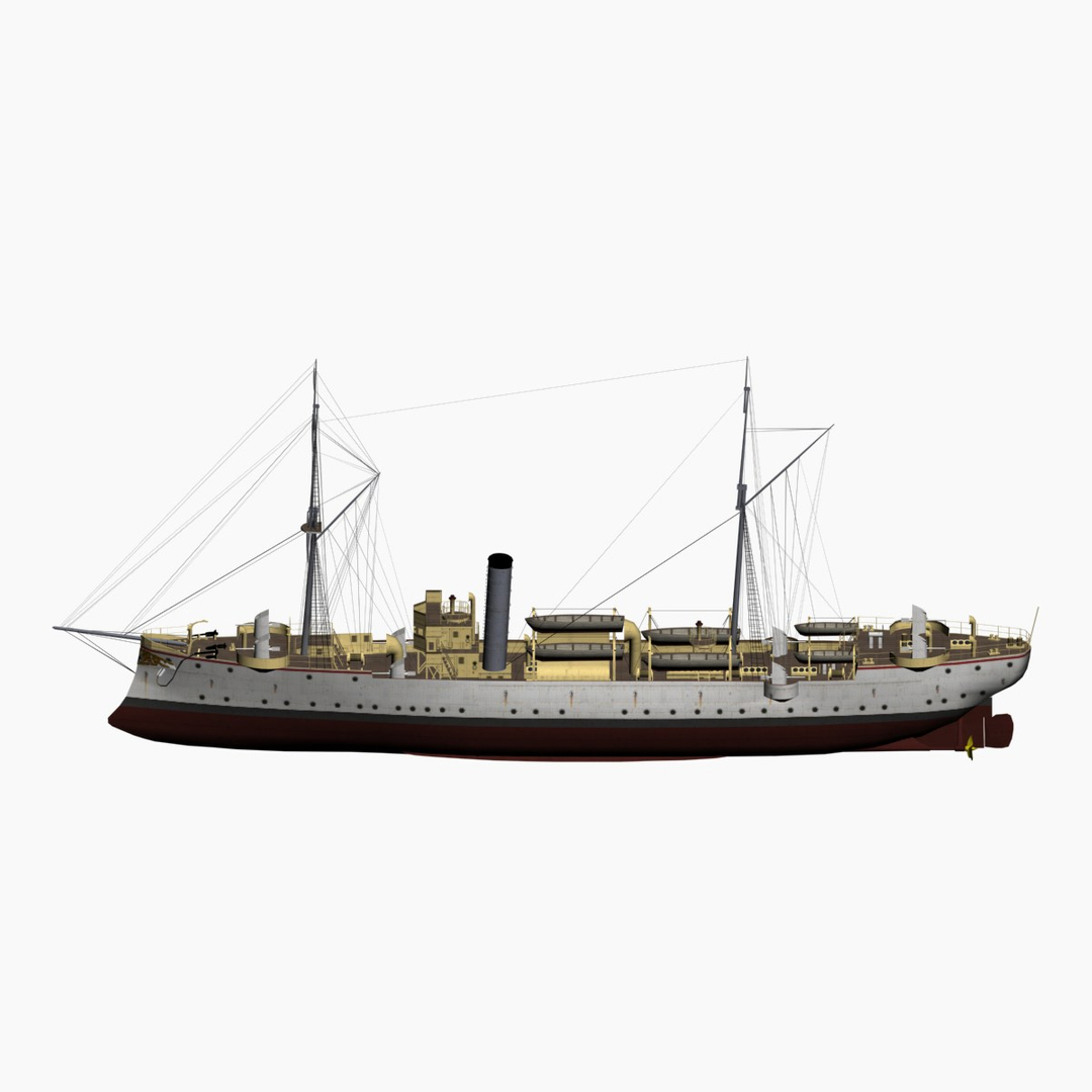 3d Model Geier Cruiser Uss Schurz