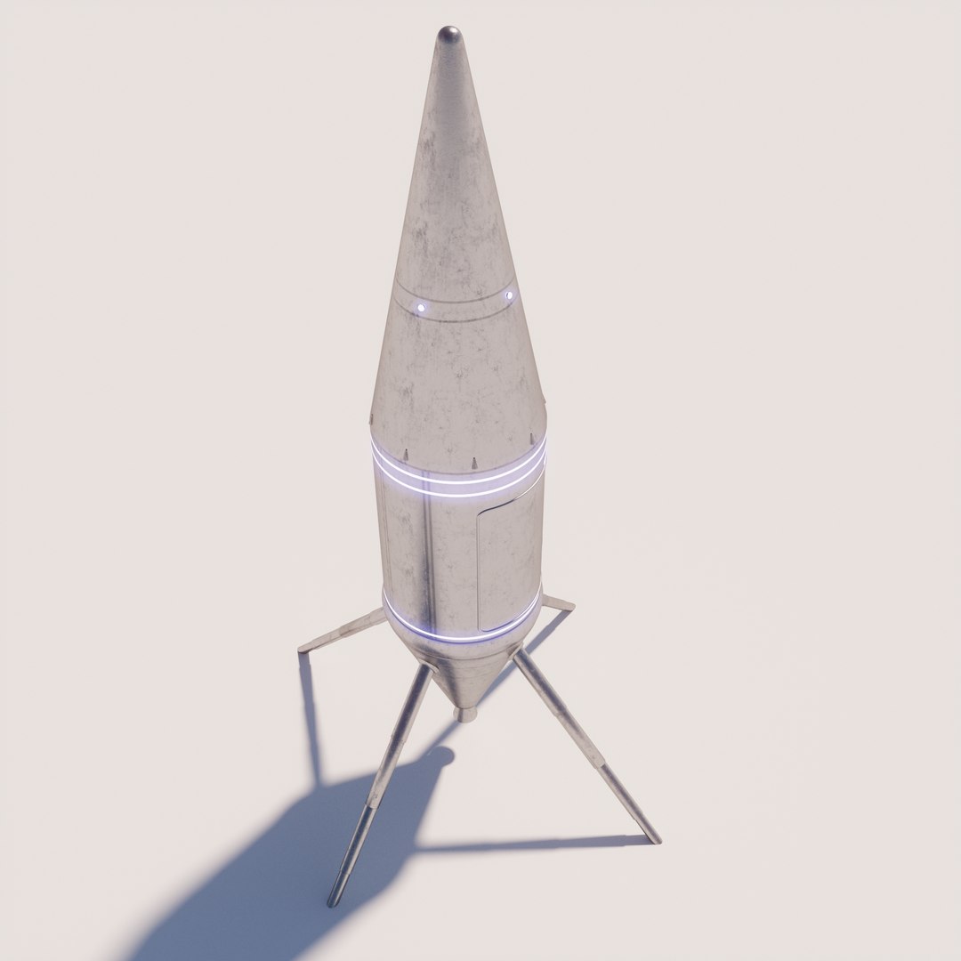 Futuristic rocket 3D - TurboSquid 1991317