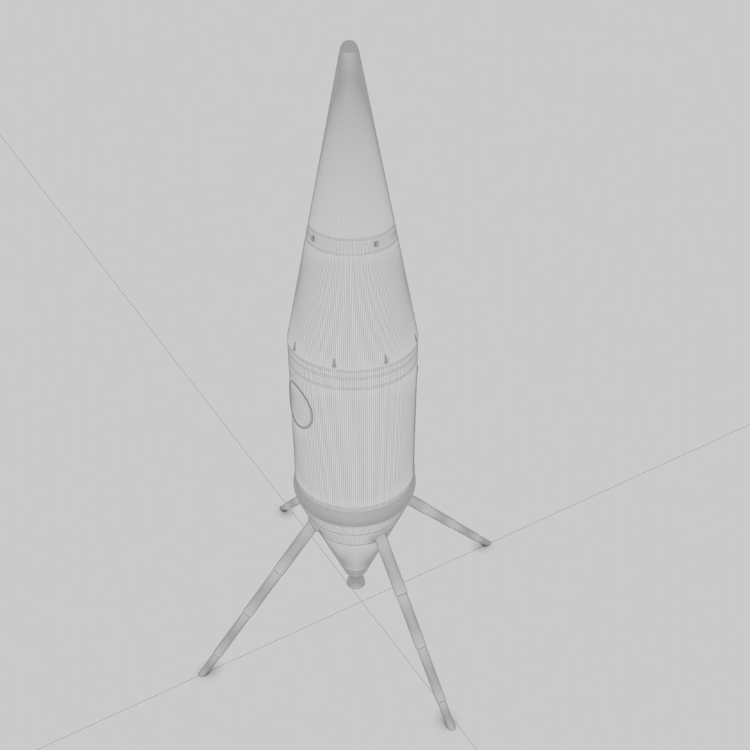 Futuristic rocket 3D - TurboSquid 1991317