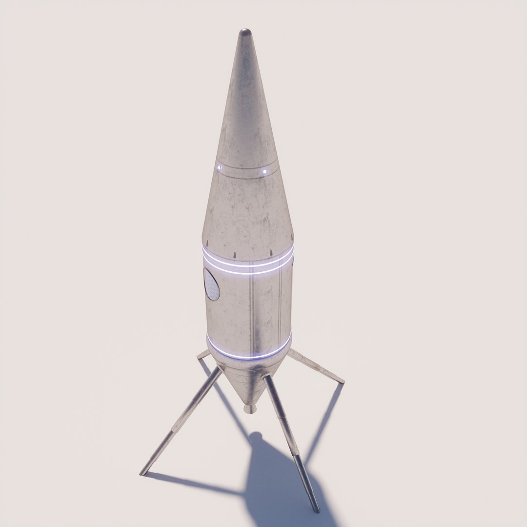 Futuristic rocket 3D - TurboSquid 1991317