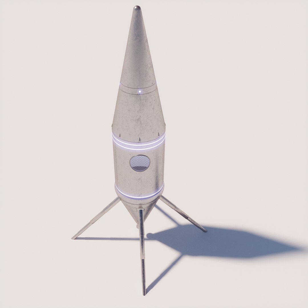 Futuristic rocket 3D - TurboSquid 1991317