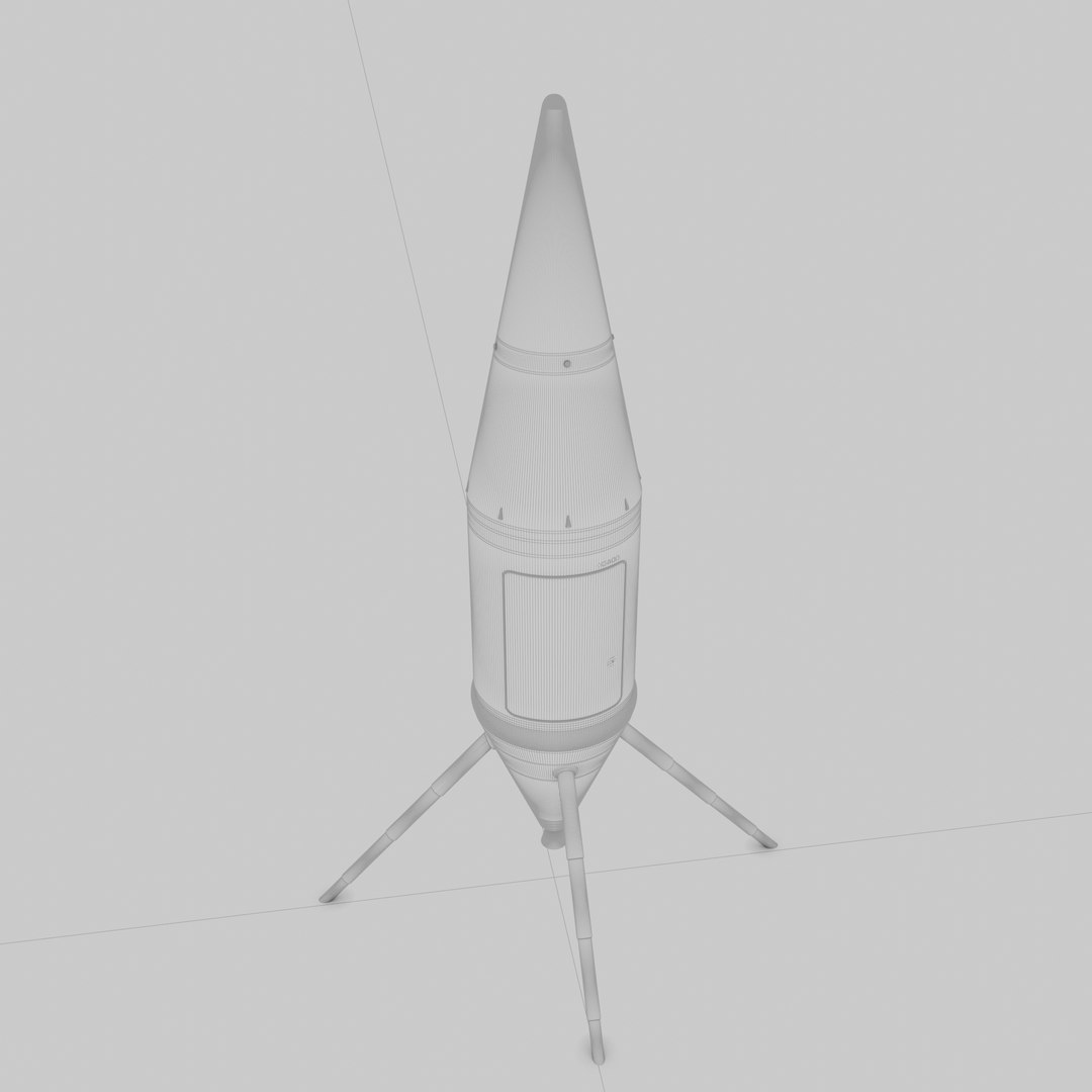 Futuristic rocket 3D - TurboSquid 1991317