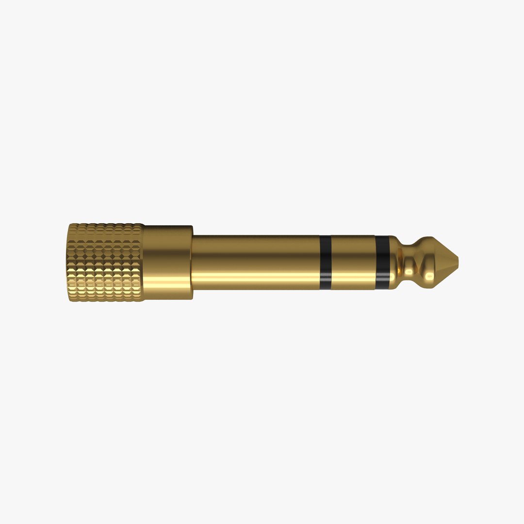 3d Model 3 6 Adapter Jack