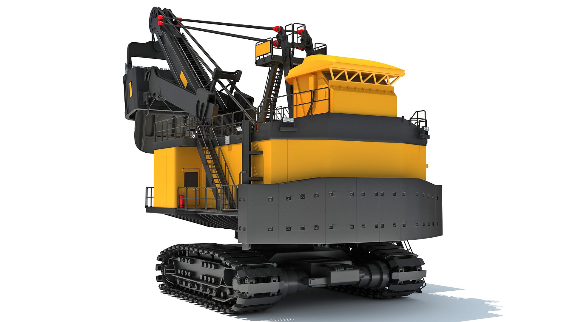 3D Electric Mining Rope Shovel - TurboSquid 2207403