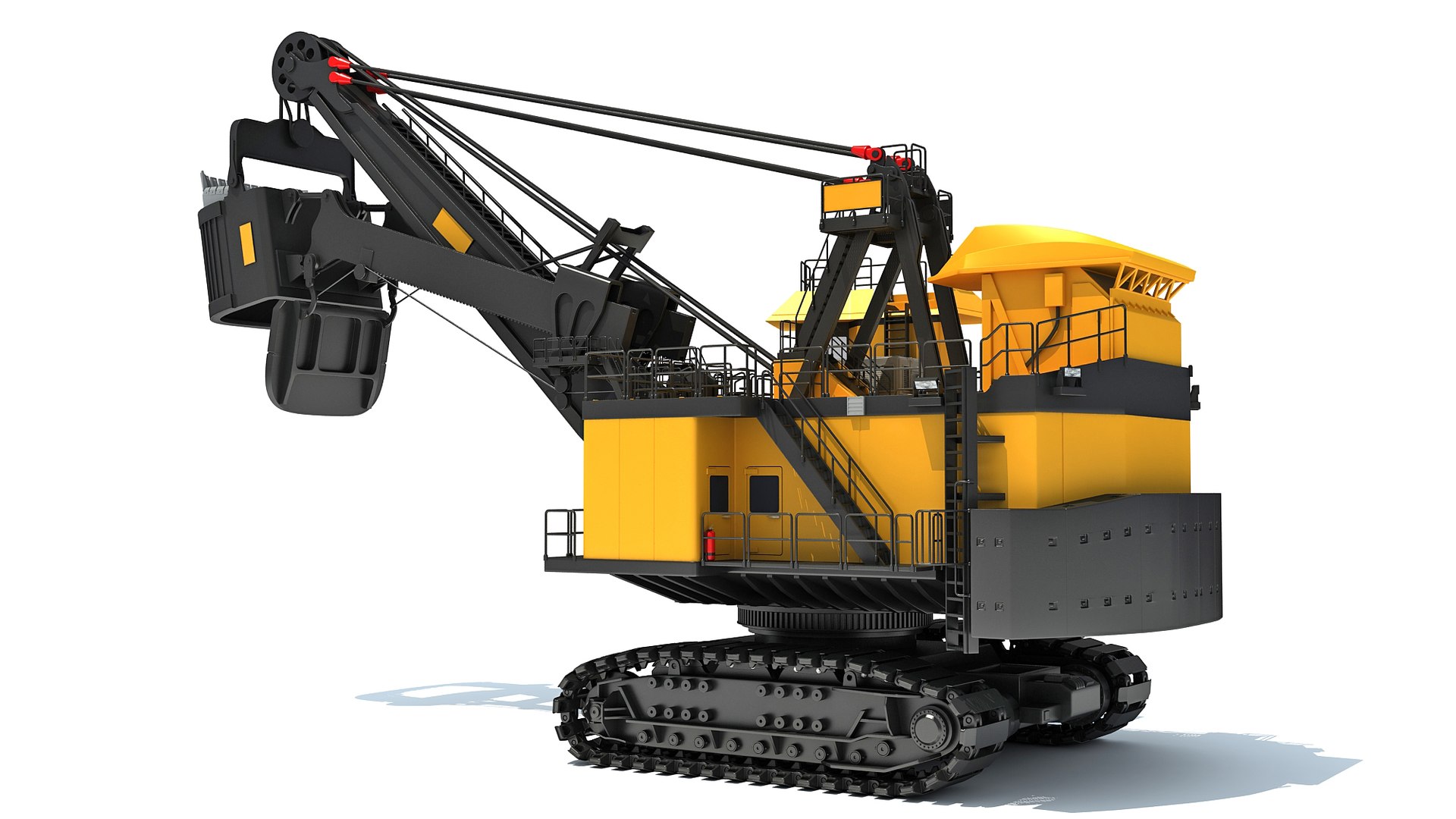 3D Electric Mining Rope Shovel - TurboSquid 2207403