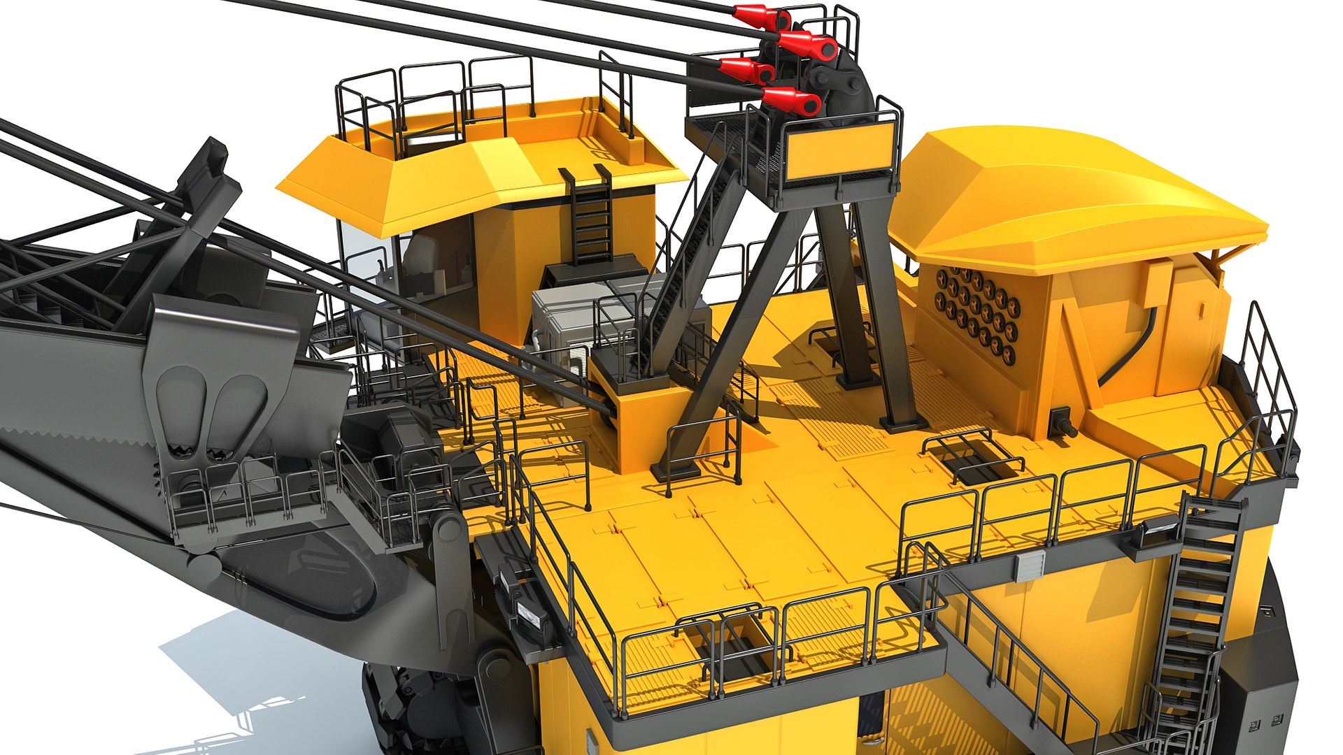 3D Electric Mining Rope Shovel - TurboSquid 2207403