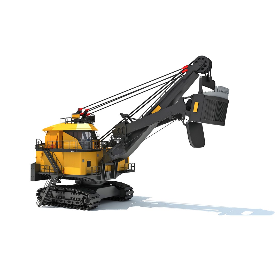 3D Electric Mining Rope Shovel - TurboSquid 2207403