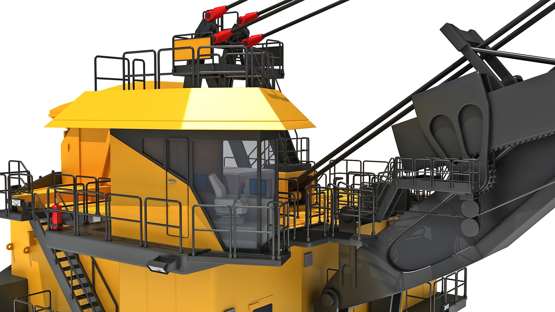 3D Electric Mining Rope Shovel - TurboSquid 2207403