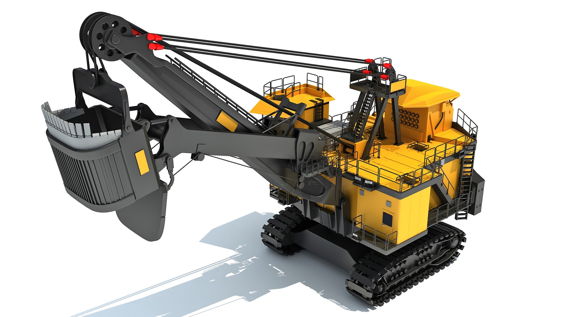 3D Electric Mining Rope Shovel - TurboSquid 2207403