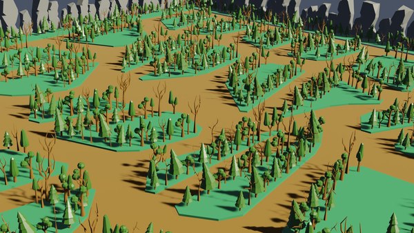 modelo 3d low poly map for game - TurboSquid 2076290