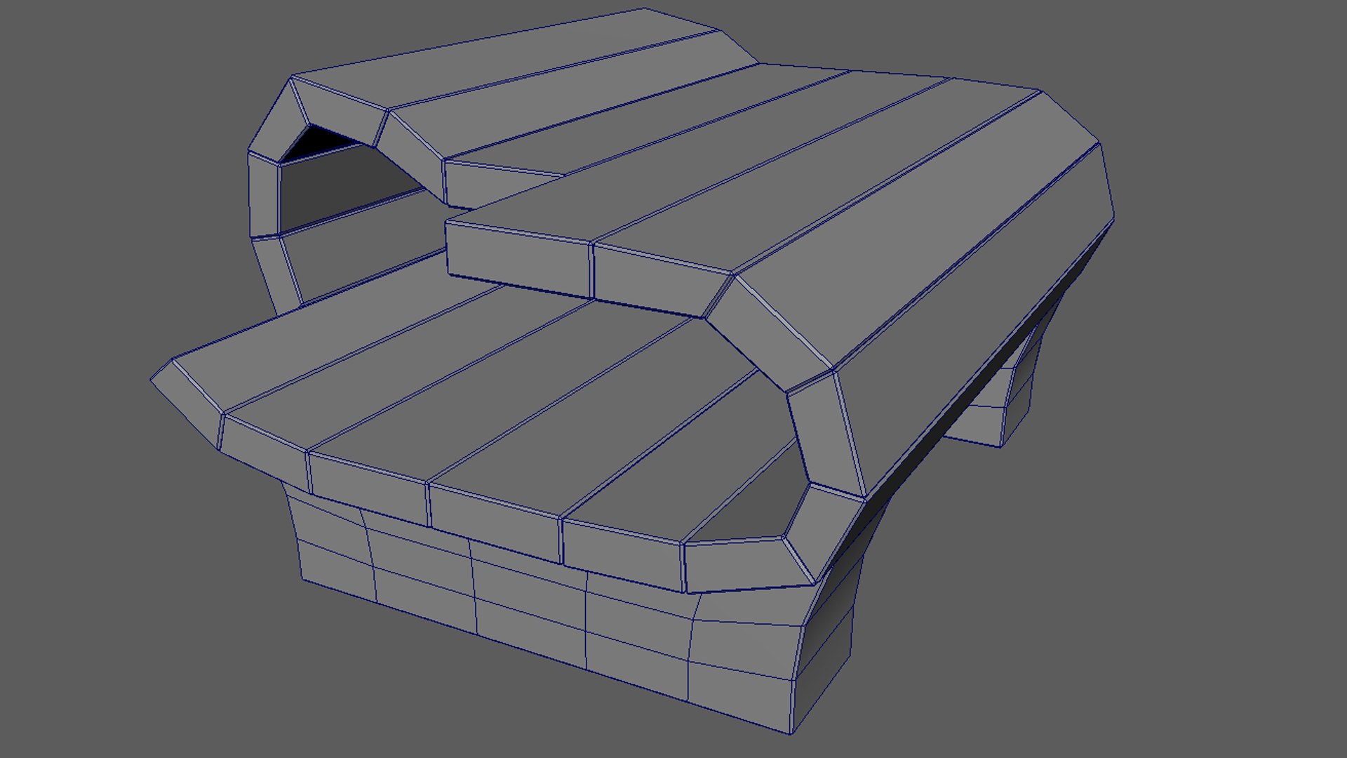 Low Poly Bench 012 3D Model - TurboSquid 2411470