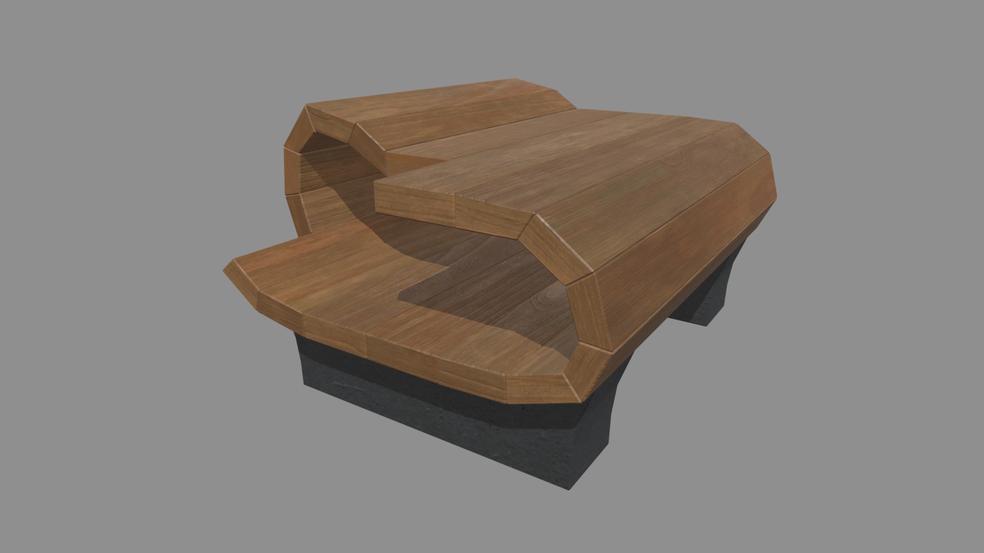 Low Poly Bench 012 3D Model - TurboSquid 2411470