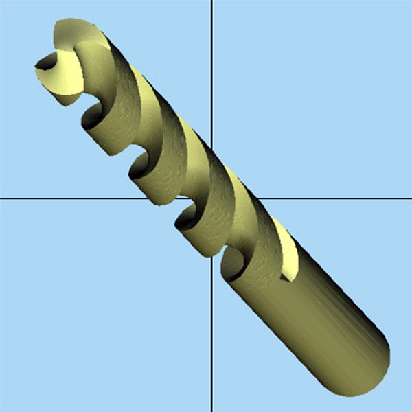 drill bit 3d model