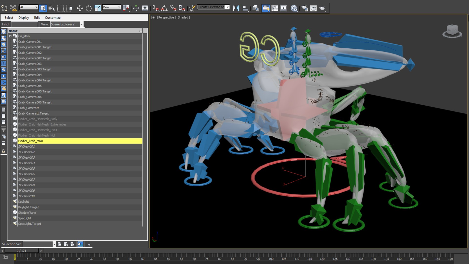 Male Fiddler Crab Rigged And Animated 3D - TurboSquid 1945656