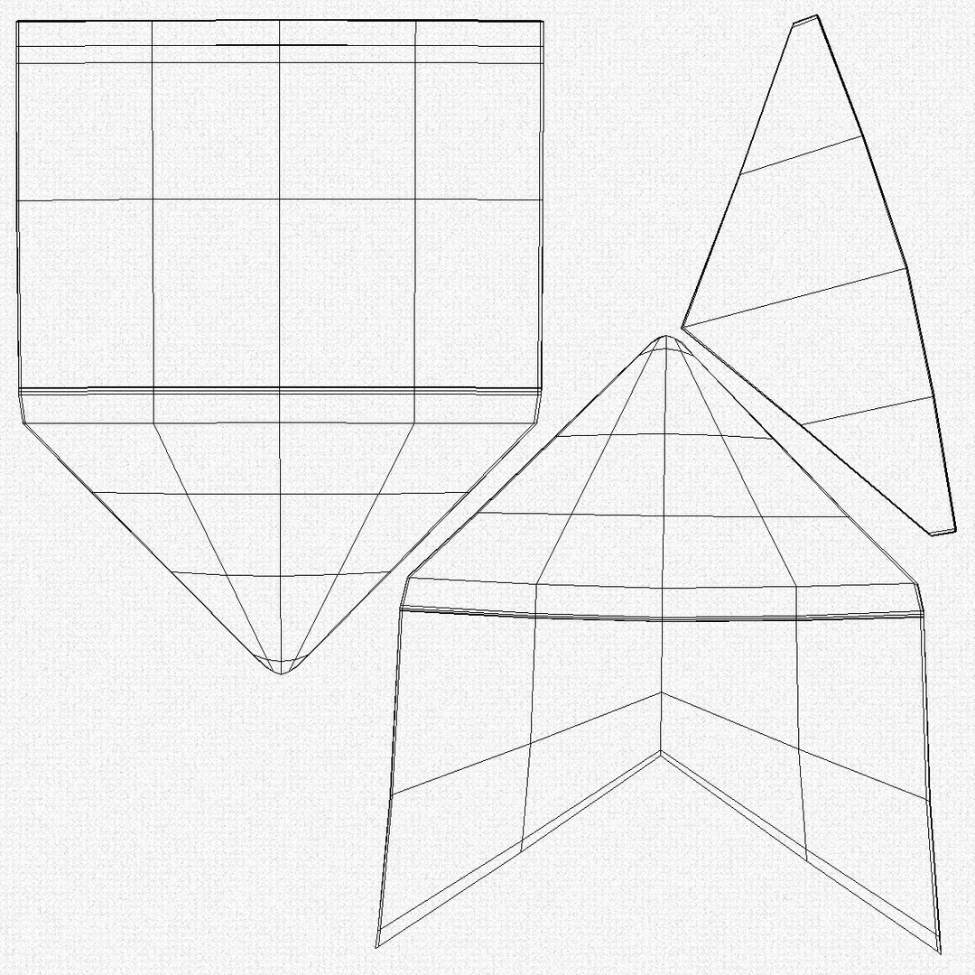 Blank White Envelope Model - TurboSquid 2145640