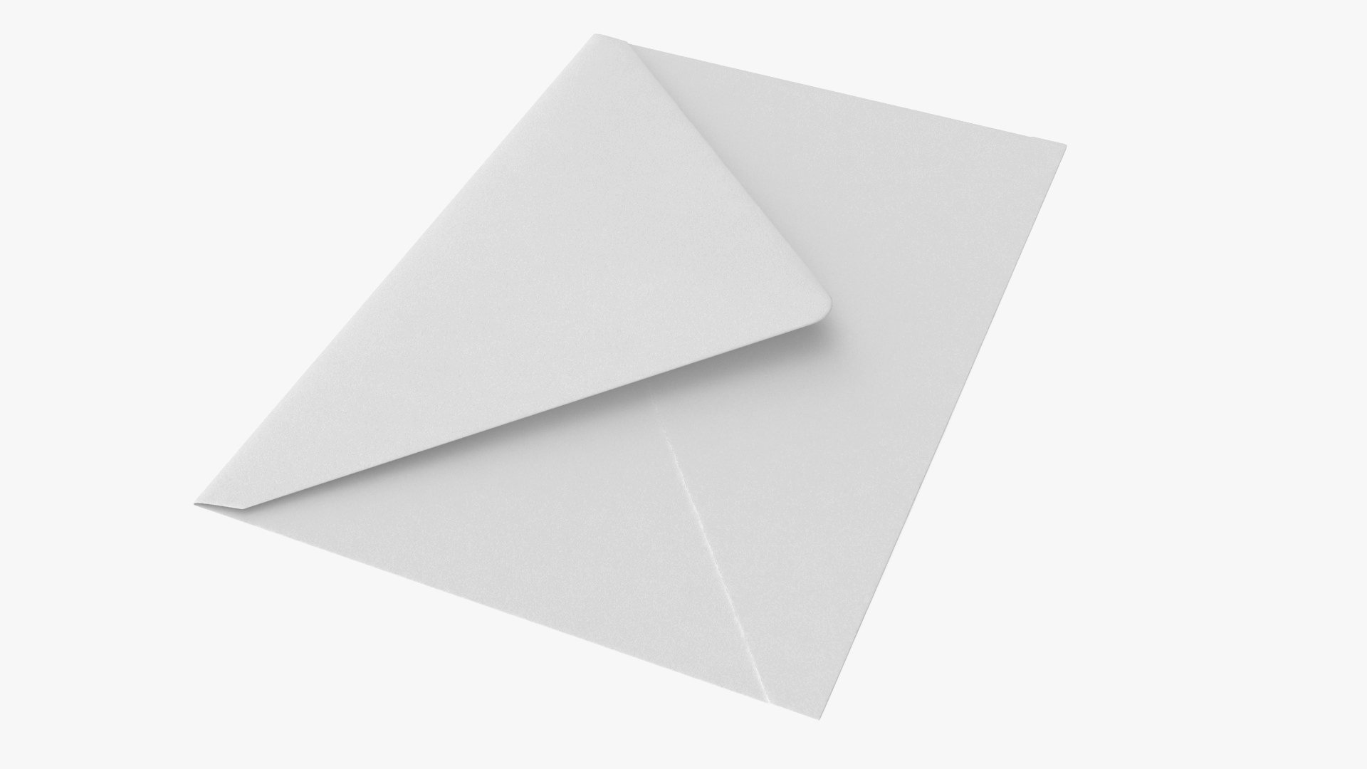 Blank White Envelope Model - TurboSquid 2145640