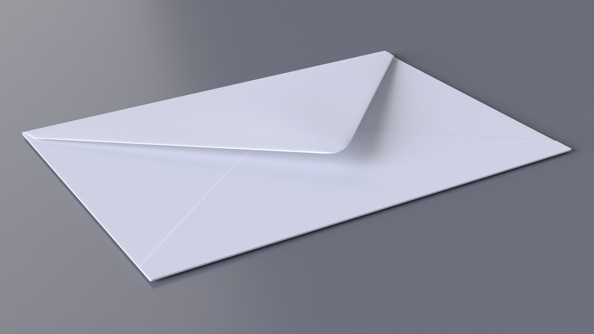 Blank White Envelope Model - TurboSquid 2145640