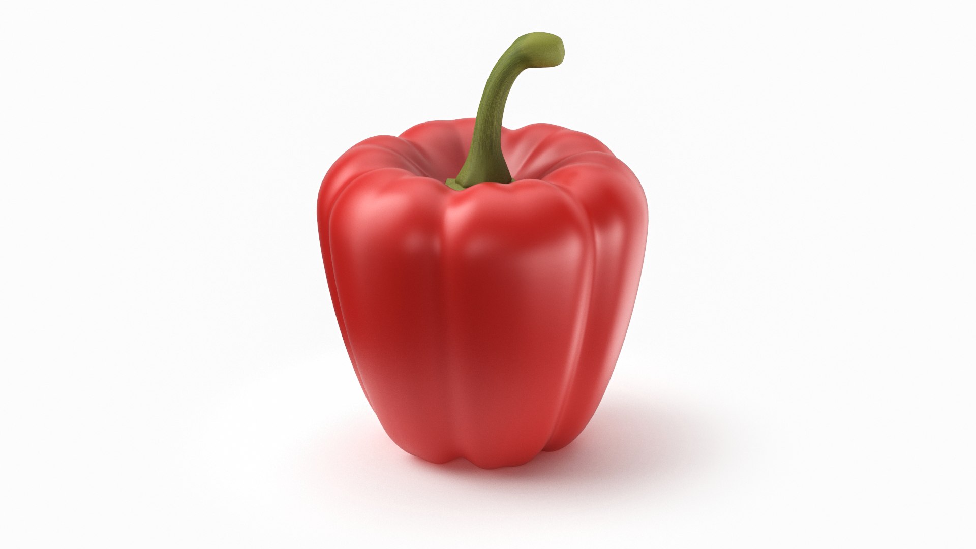 3D Red Bell Pepper Model - TurboSquid 2256435