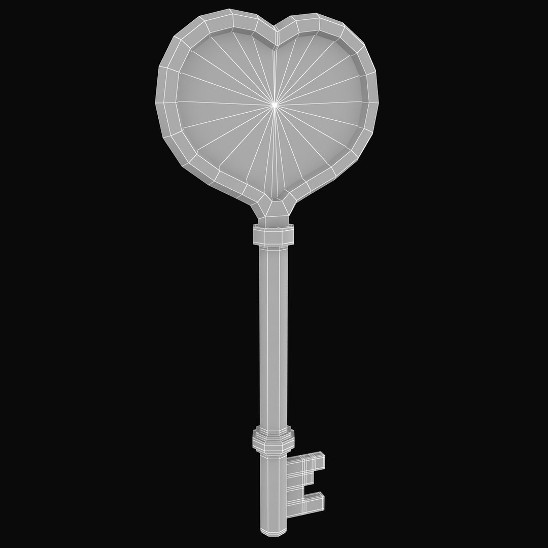 Saint Valentine Key 3d Model