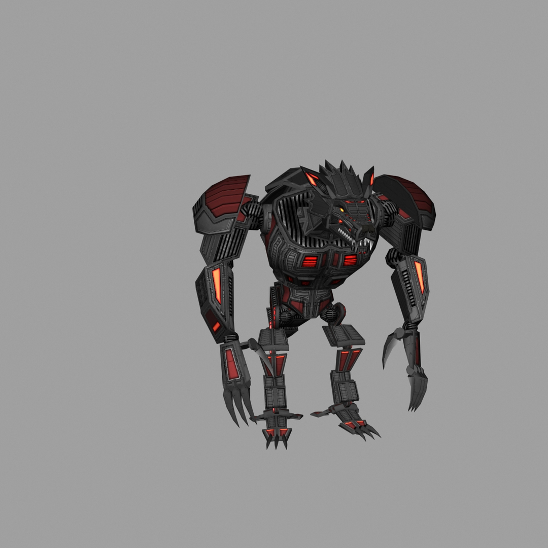 3d Model Of Werewolf Mech