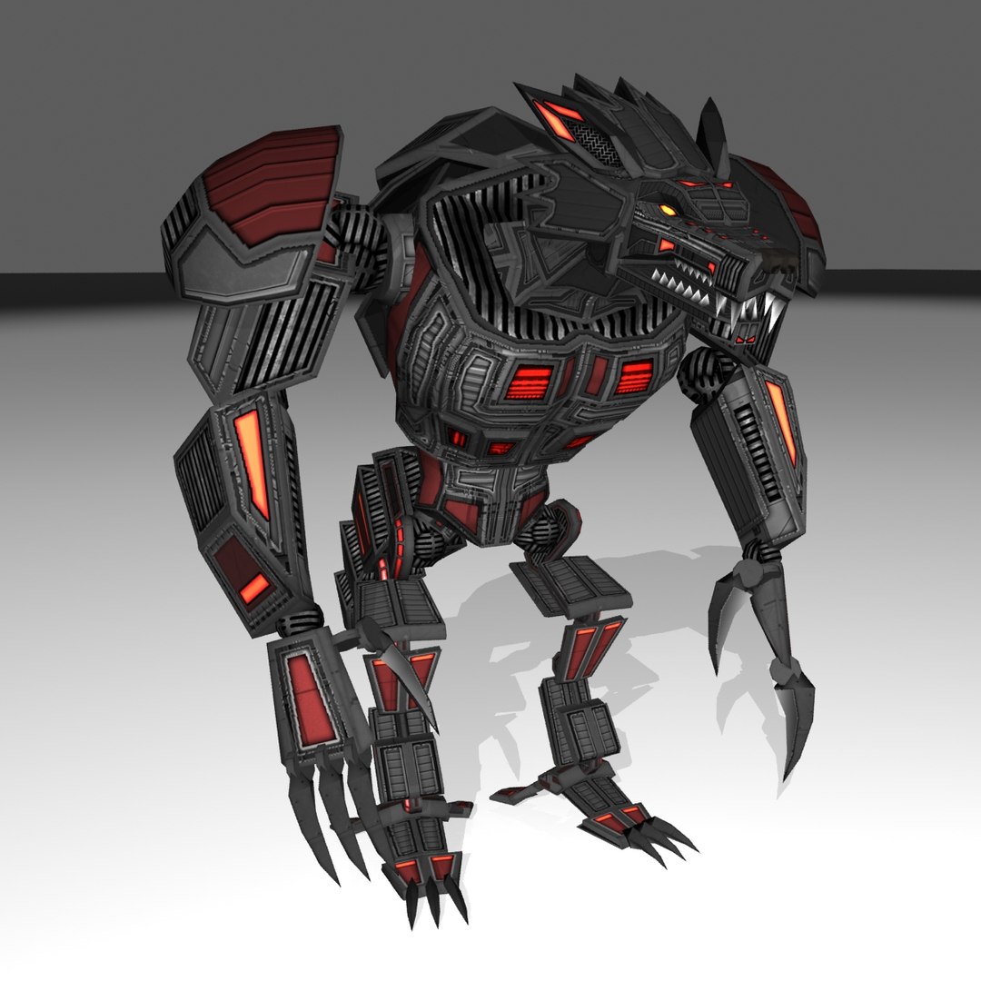 3d Model Of Werewolf Mech