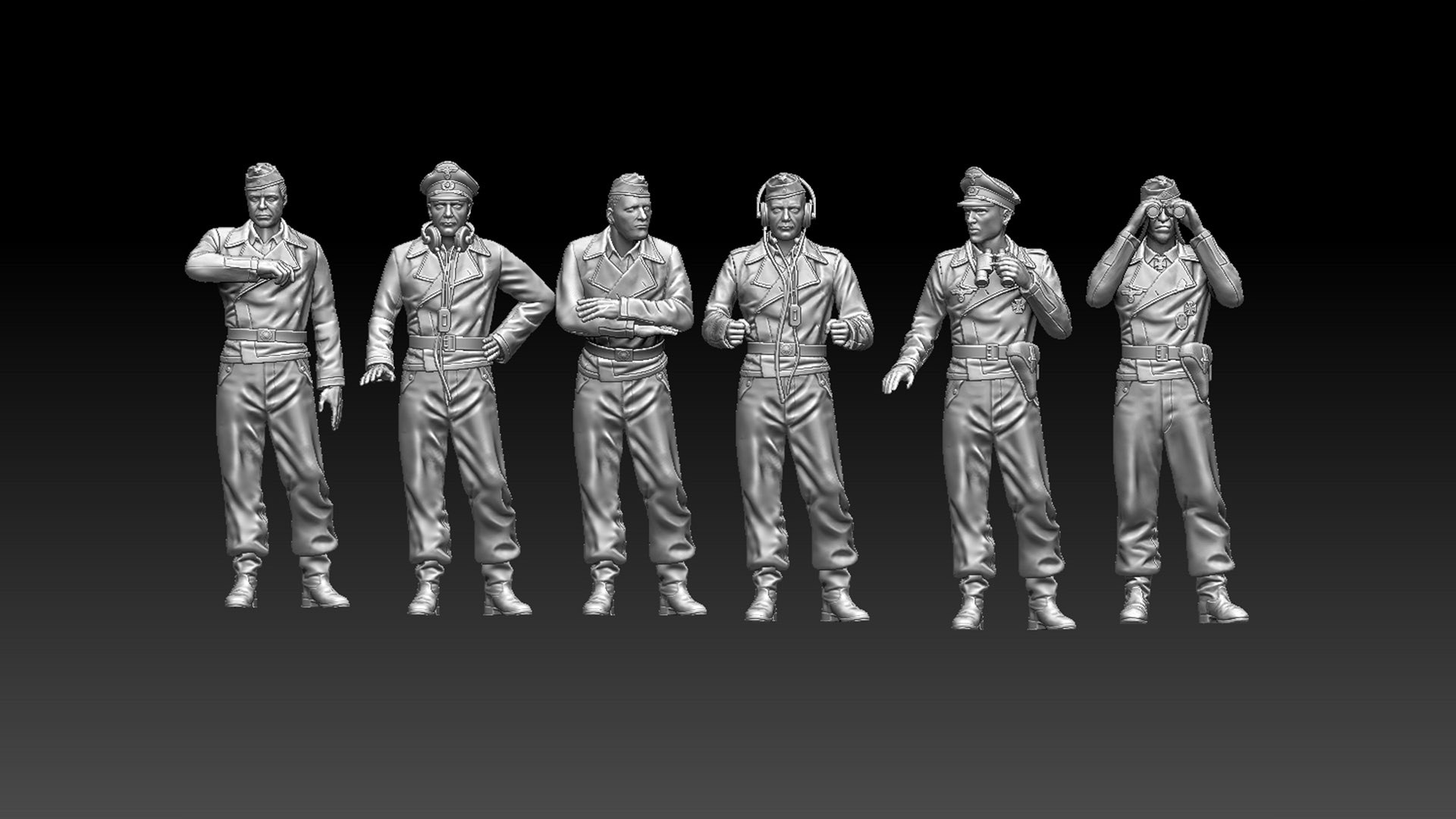 3D Model German Tank Crew Ww2 - TurboSquid 1764218
