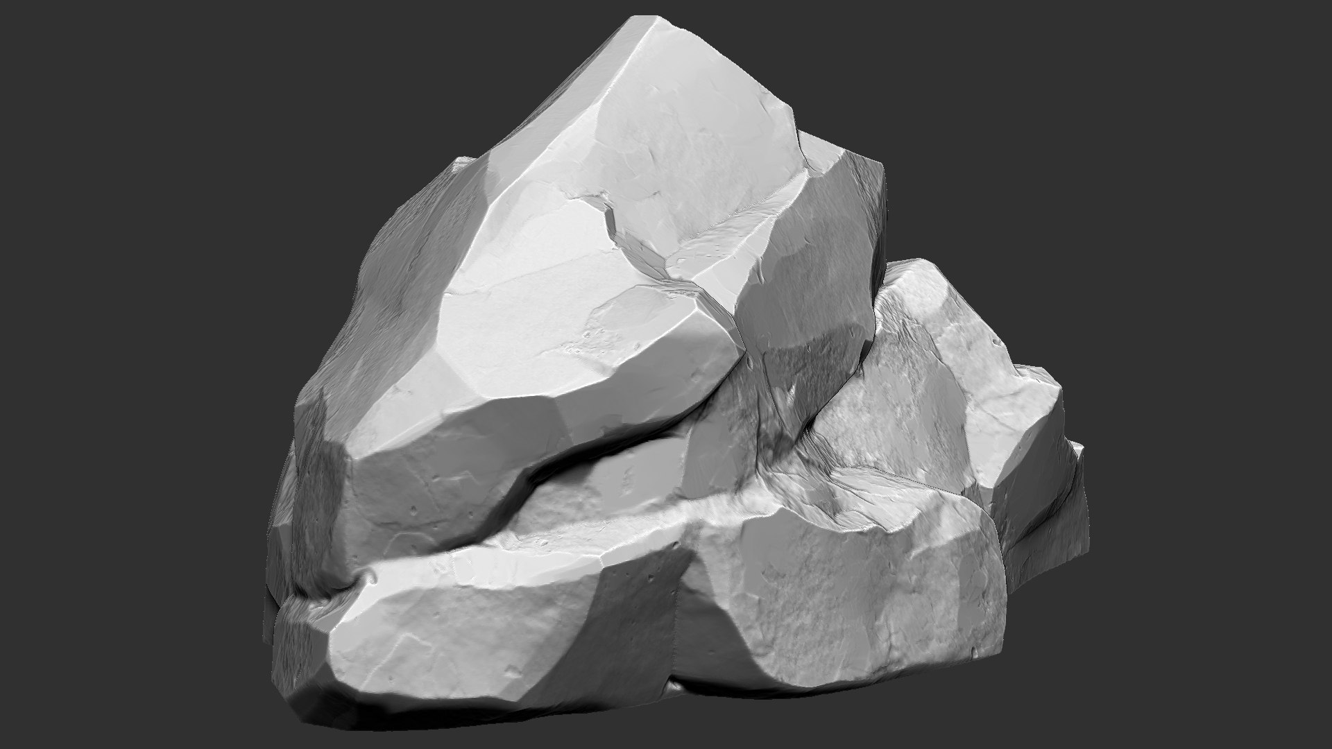 3D 3D Mountain Rock Zbrush Sculpt Model - TurboSquid 2132078