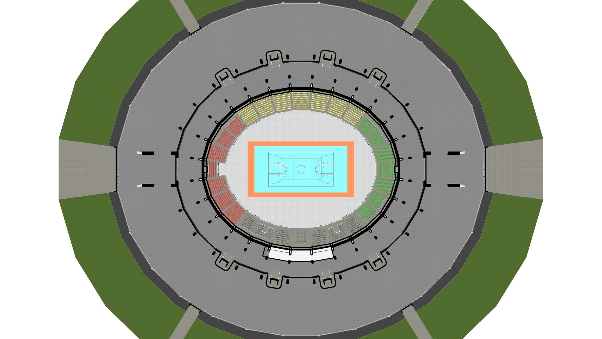 3D model Indoor Sports Arena - TurboSquid 1811252