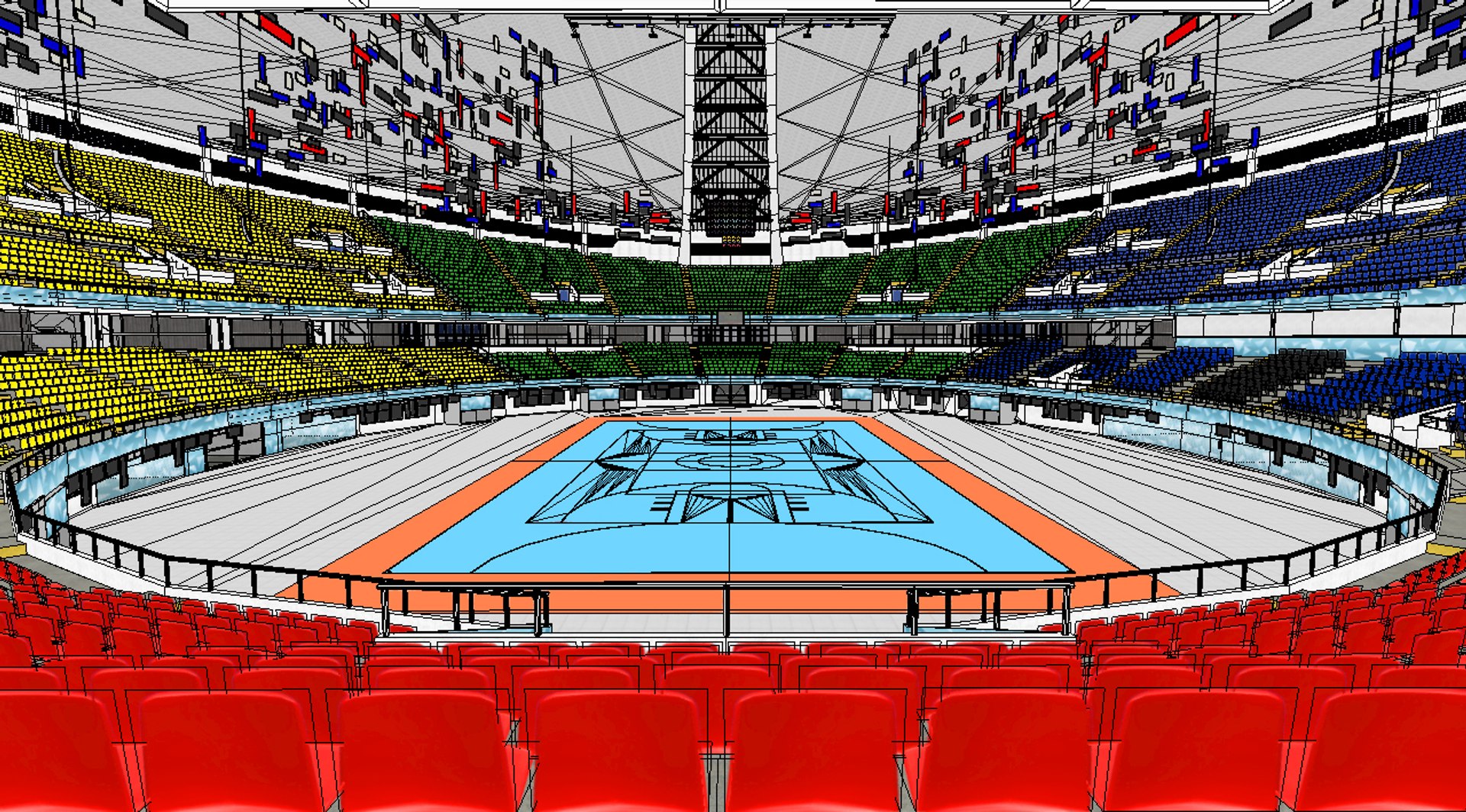 3D Model Indoor Sports Arena - TurboSquid 1811252
