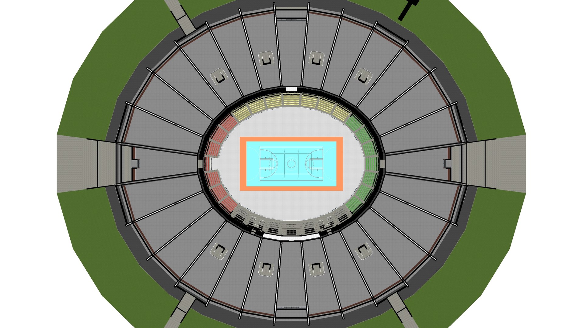 3D model Indoor Sports Arena - TurboSquid 1811252