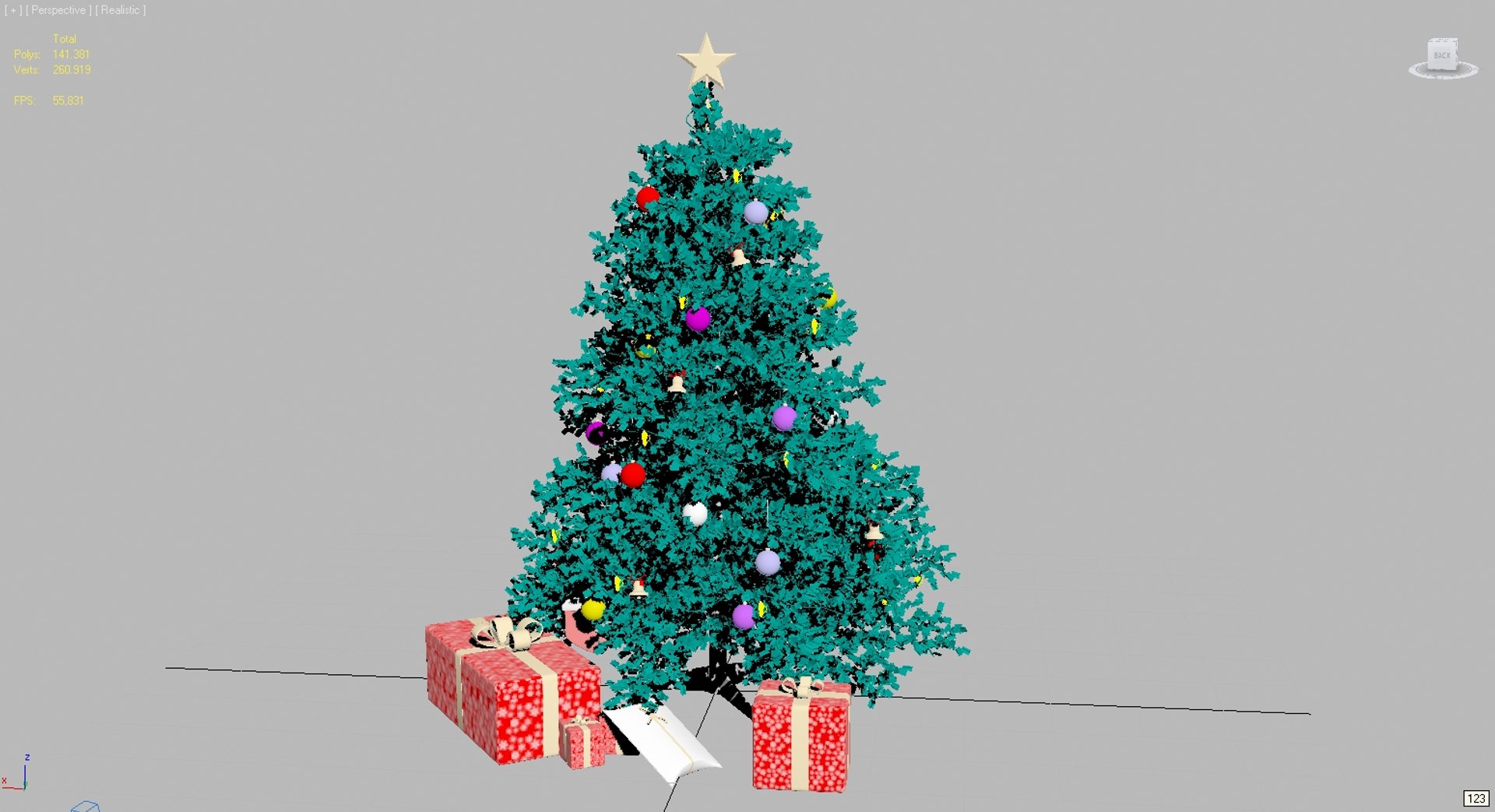 3d Modeled Christmas Tree Ornaments