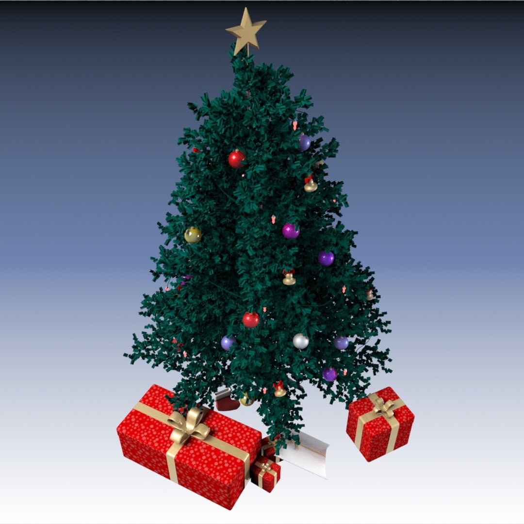 3d Modeled Christmas Tree Ornaments