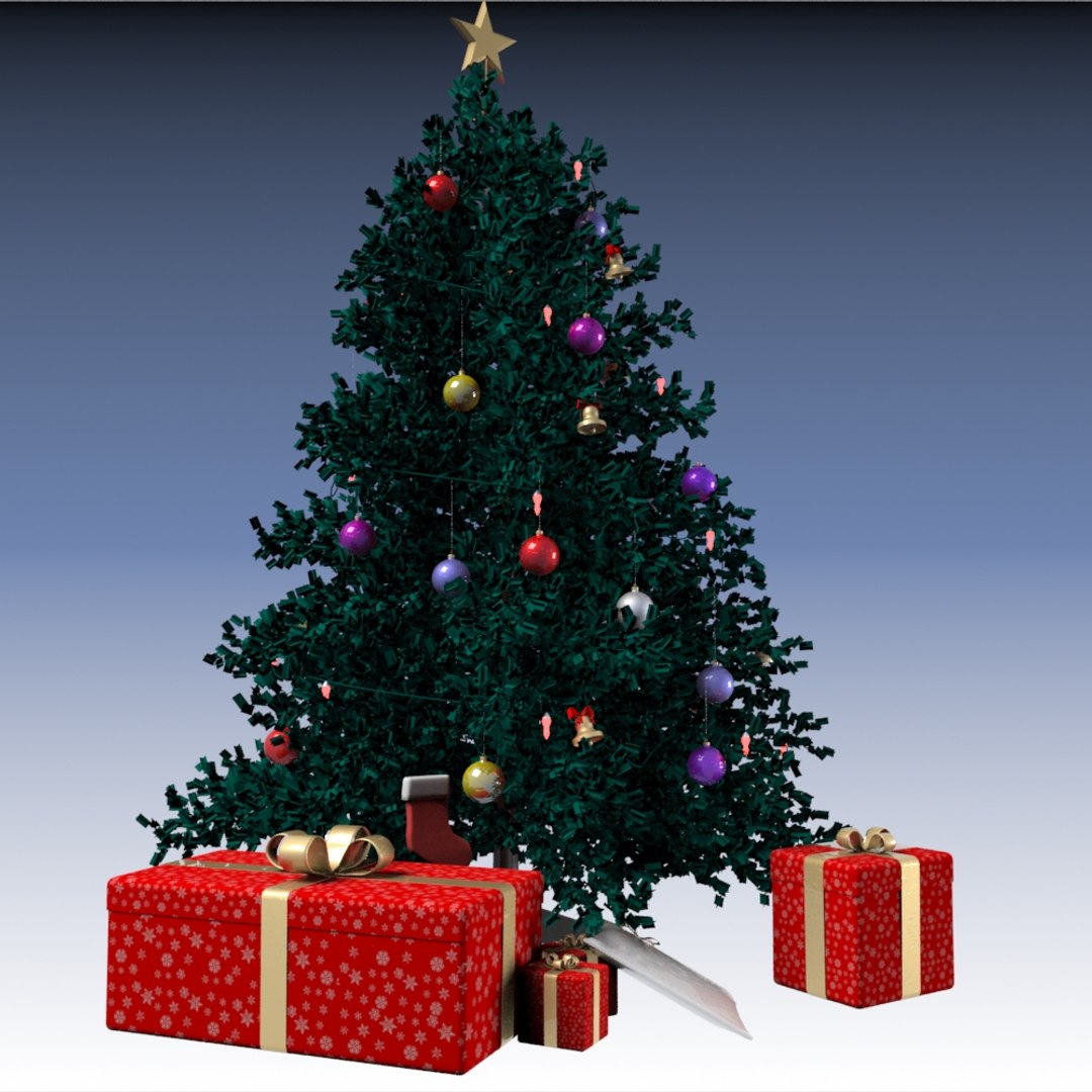 3d Modeled Christmas Tree Ornaments