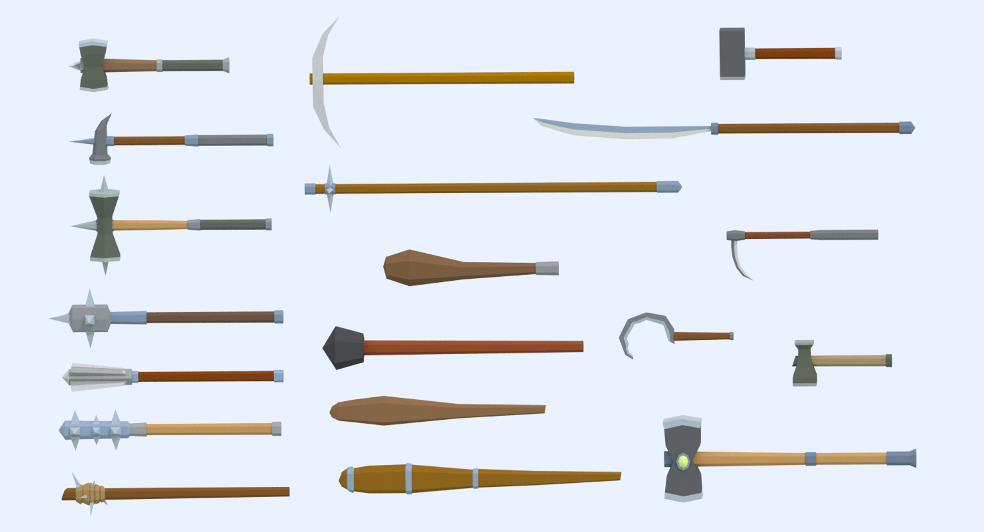 3D Medieval Weapons Pack Model - TurboSquid 1214378