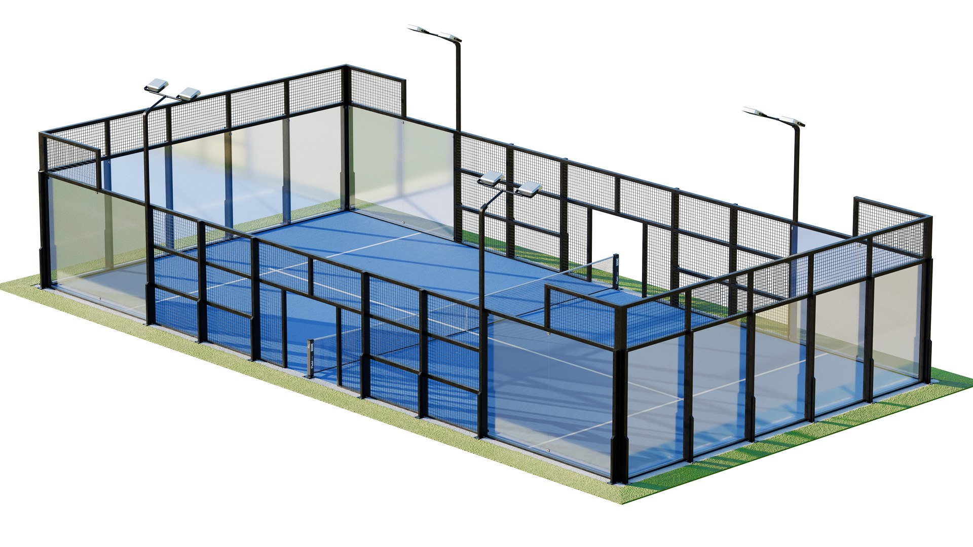 Padel Tennis Court PBR Textured 3D Model 3D Model - TurboSquid 2464933