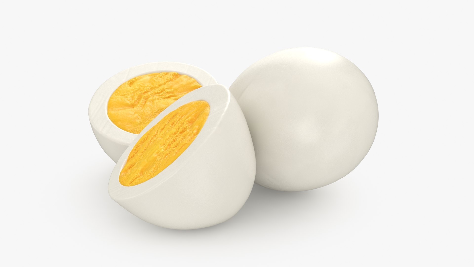 Hard Boiled Eggs 02 3D Model - TurboSquid 2173310
