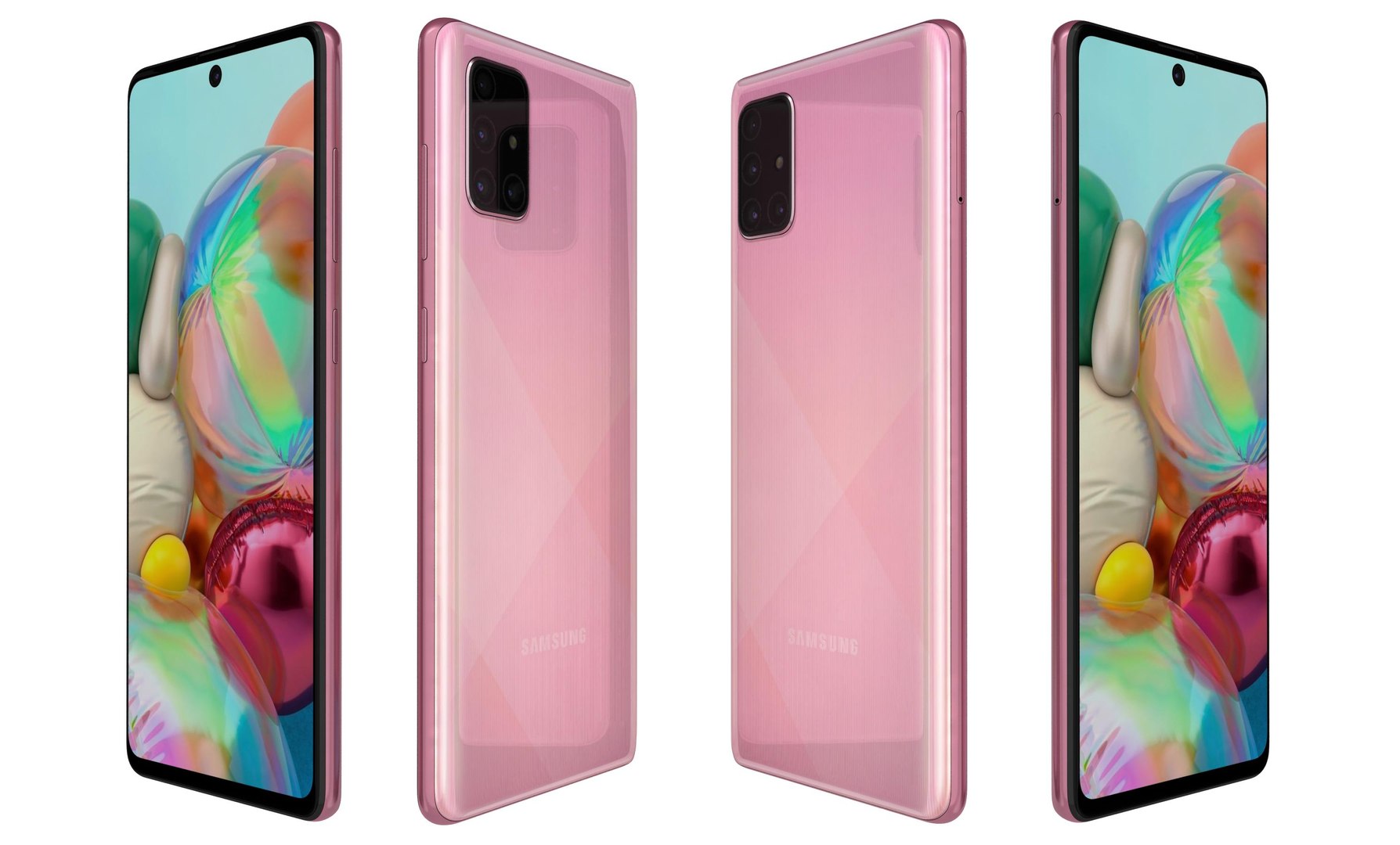 Samsung Galaxy A71 Pink 3D Model - TurboSquid 1489816