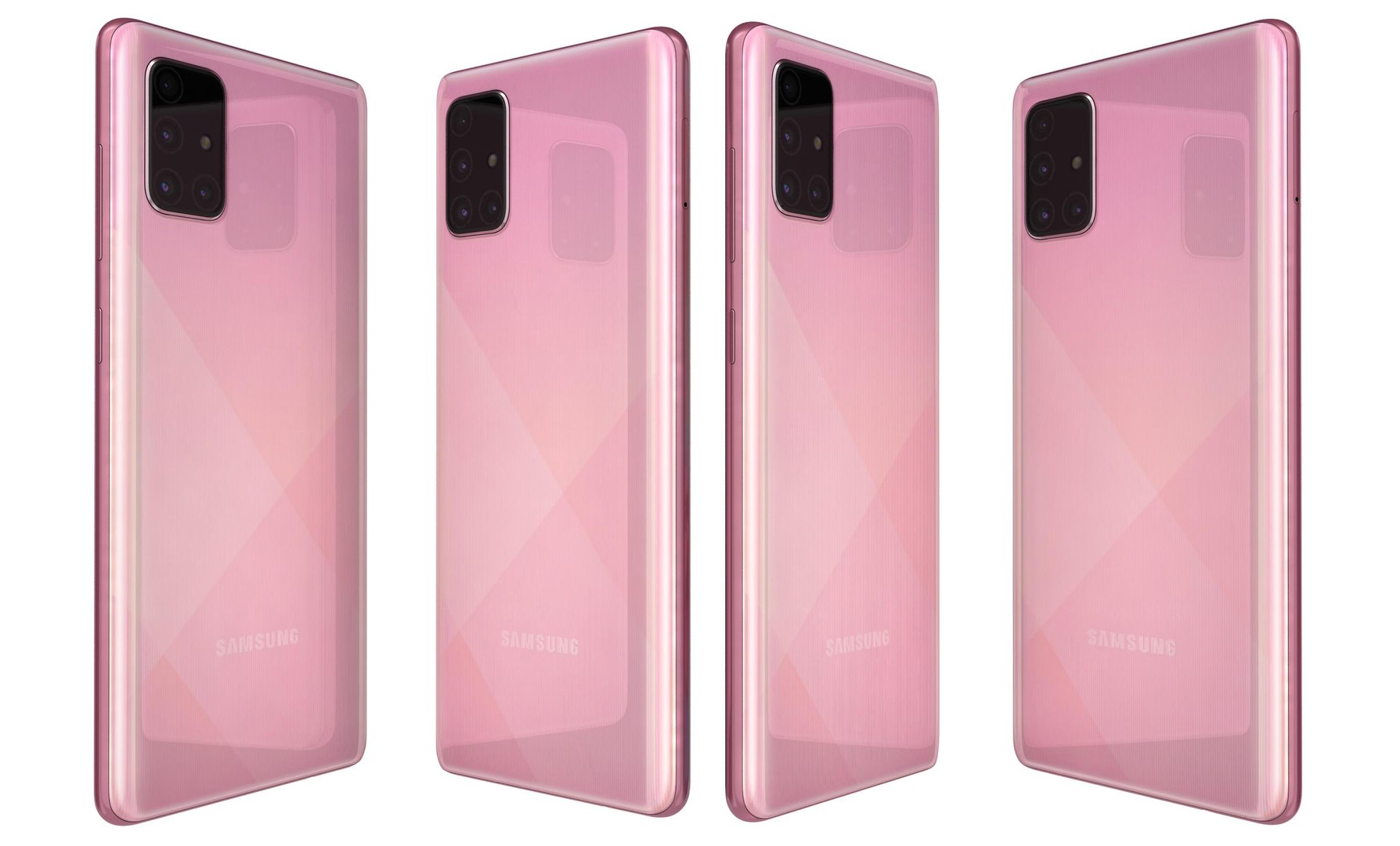 Samsung Galaxy A71 Pink 3D Model - TurboSquid 1489816