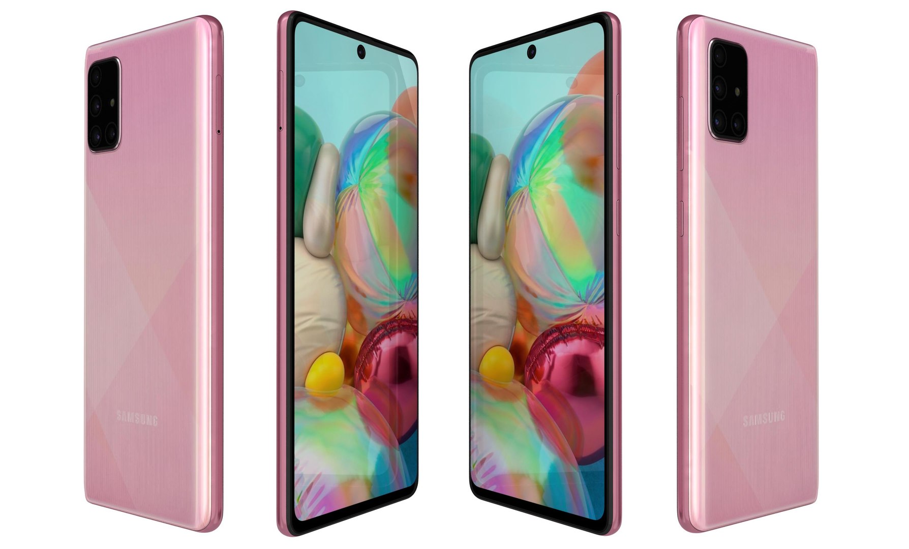 Samsung Galaxy A71 Pink 3D Model - TurboSquid 1489816